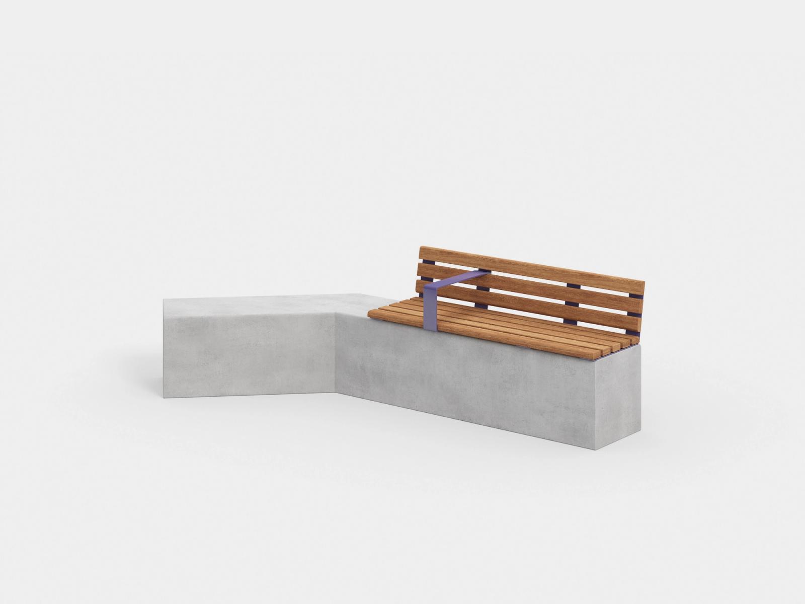 Timber Backed Bench | Green Theory