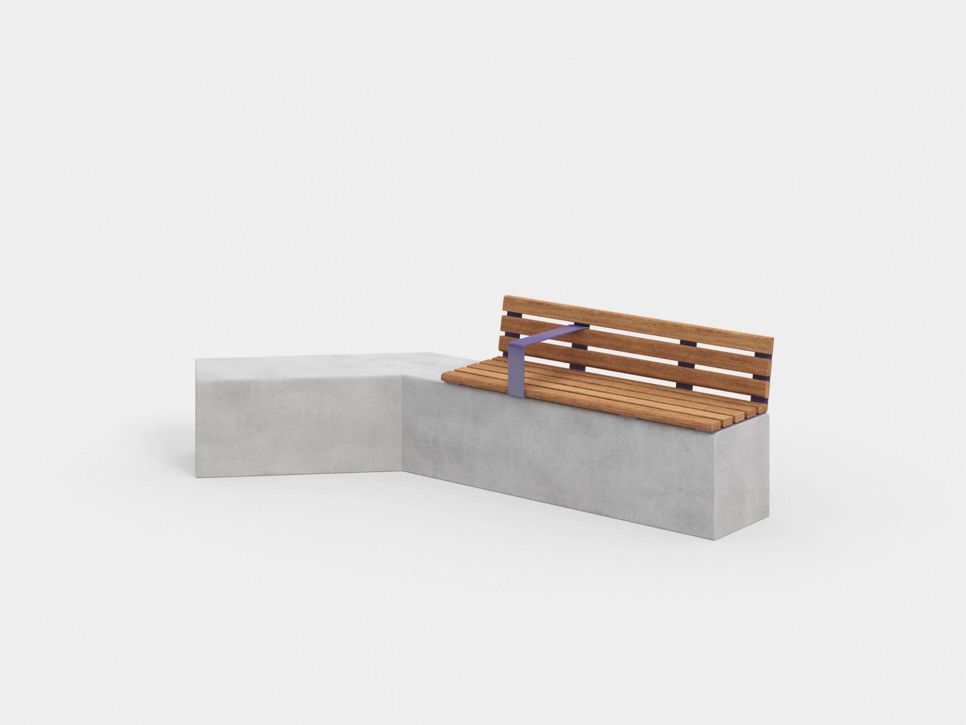 Timber Backed Bench | Green Theory