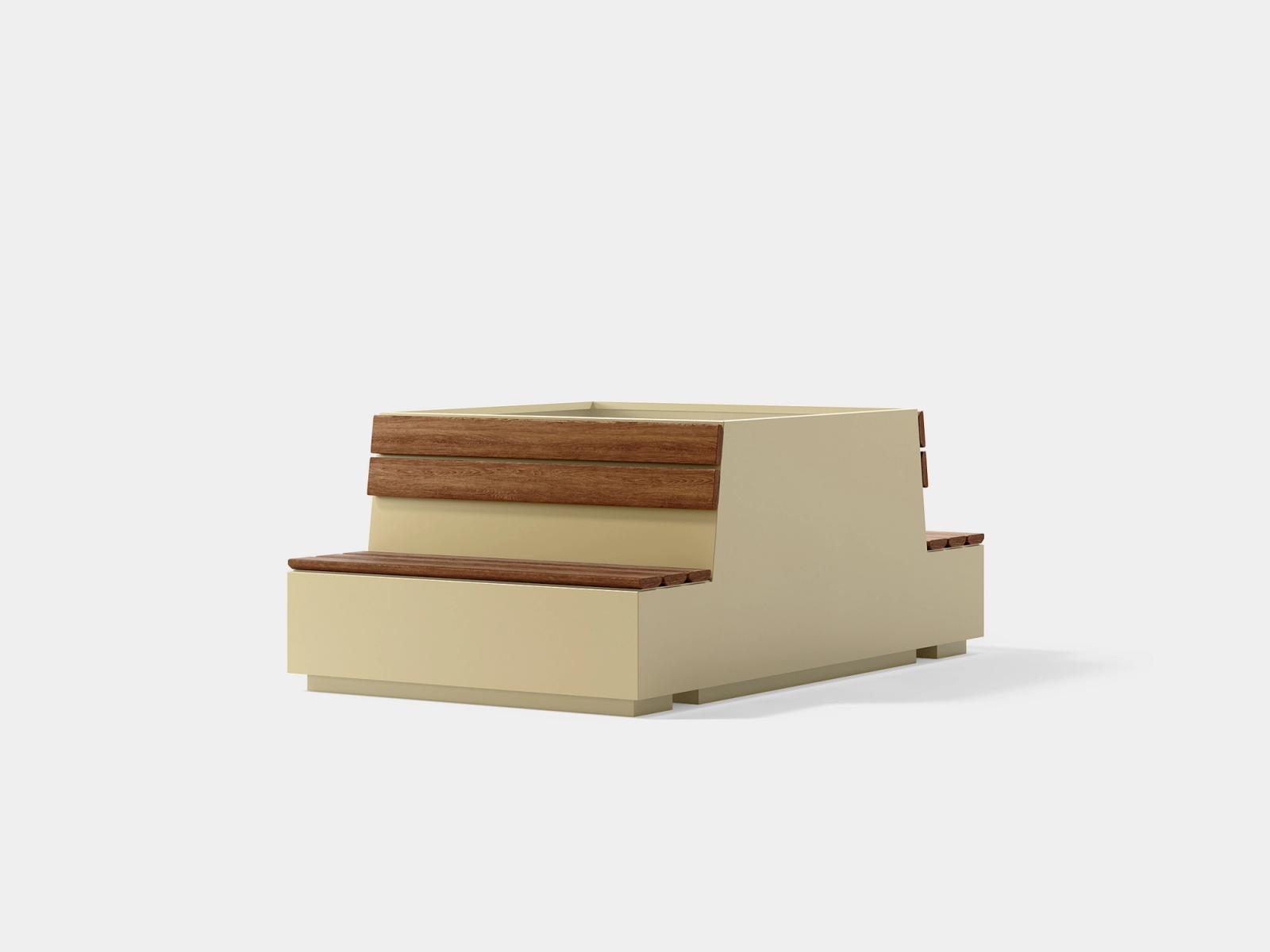 Large Double Backed Planter Bench | Green Theory