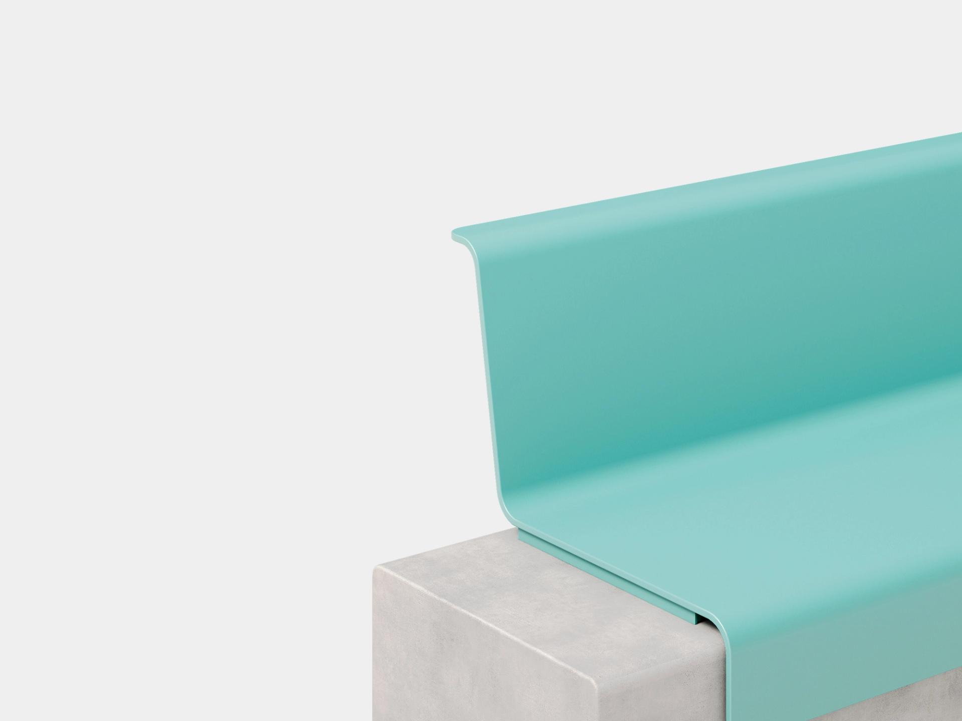 Metal Backed Bench | Green Theory