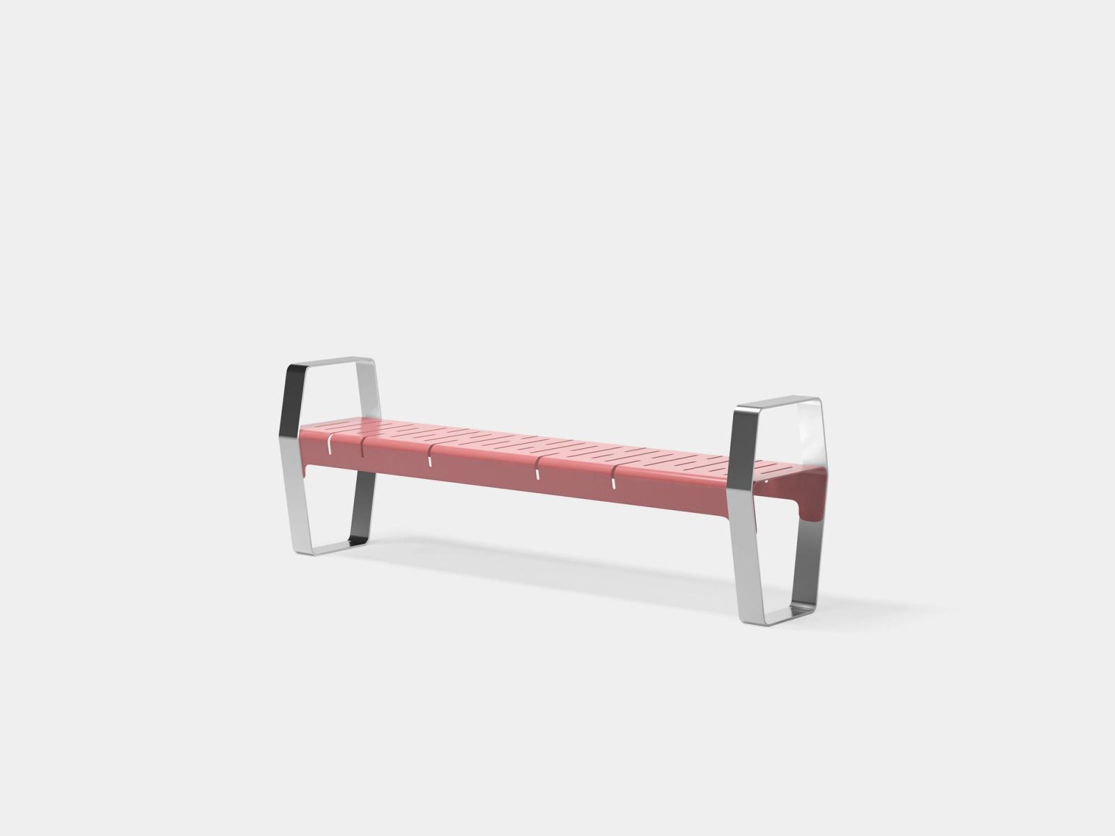 Metal Backless Bench | Green Theory