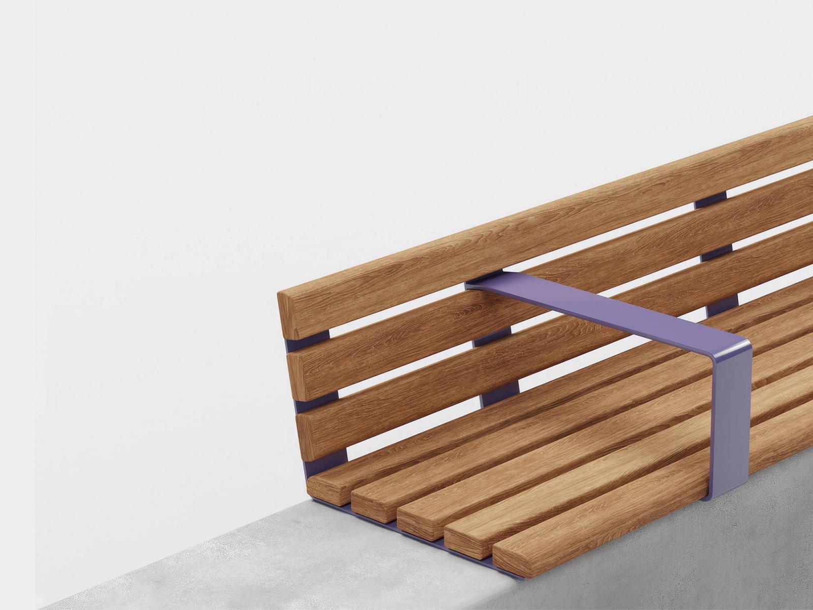 Timber Backed Bench | Green Theory