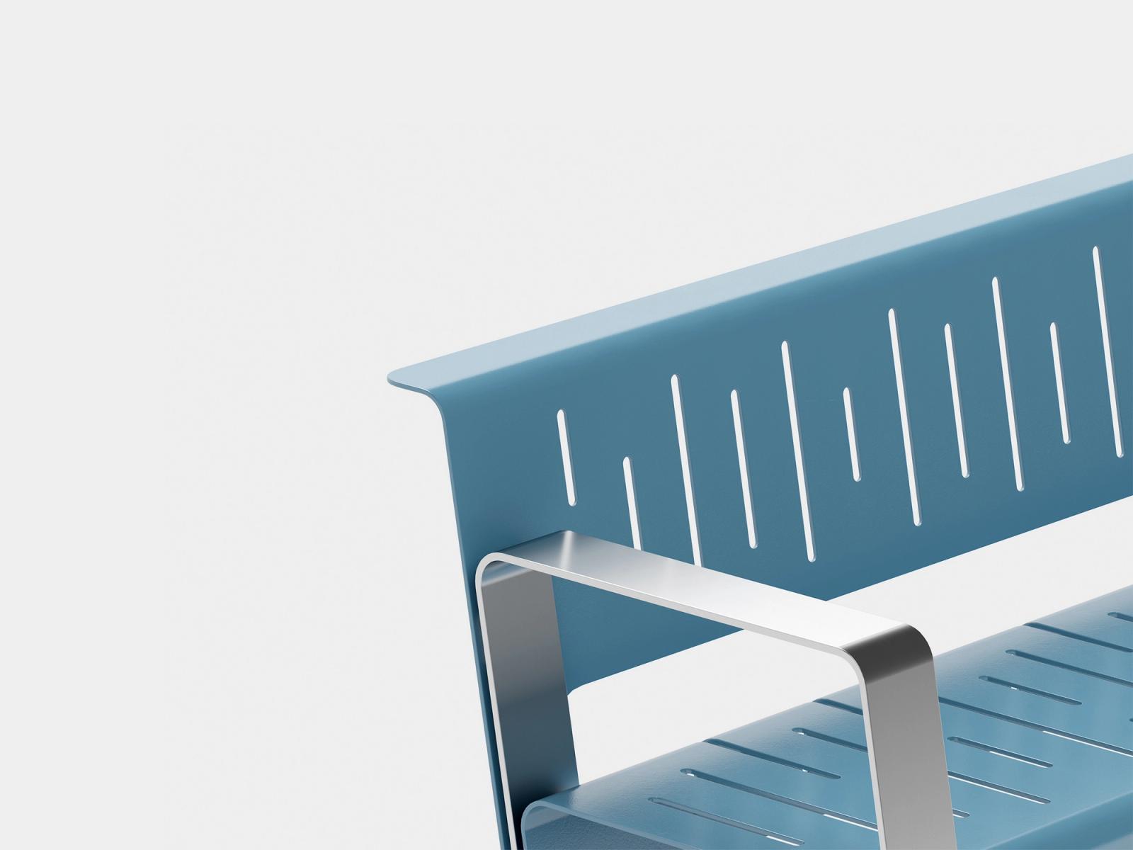 Metal Backed Bench | Green Theory