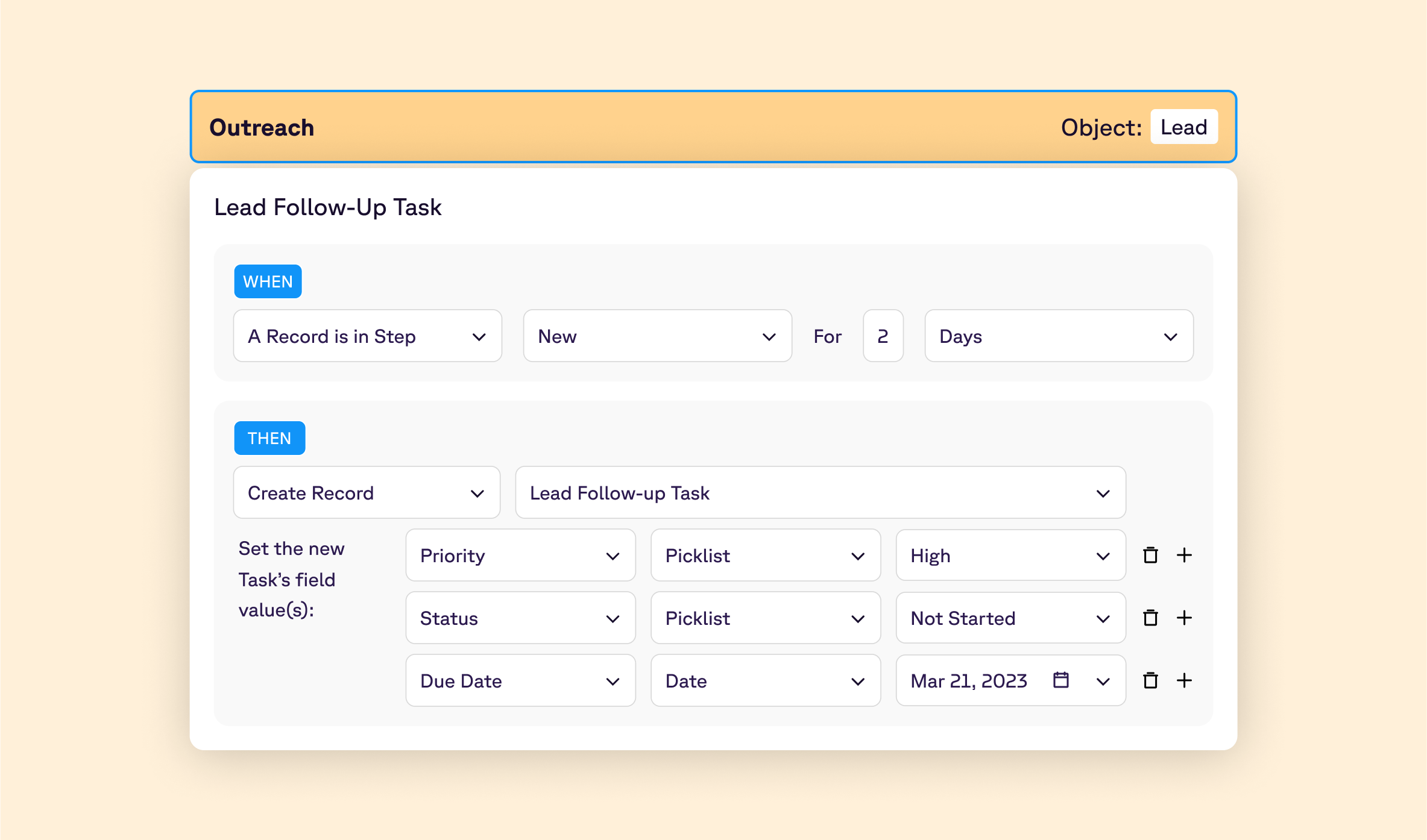 Lead Follow Up Task Automation