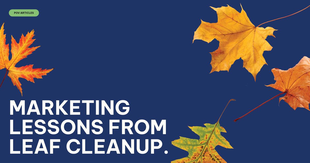 Marketing Lessons from Leaf Cleanup | Next Creative Co.