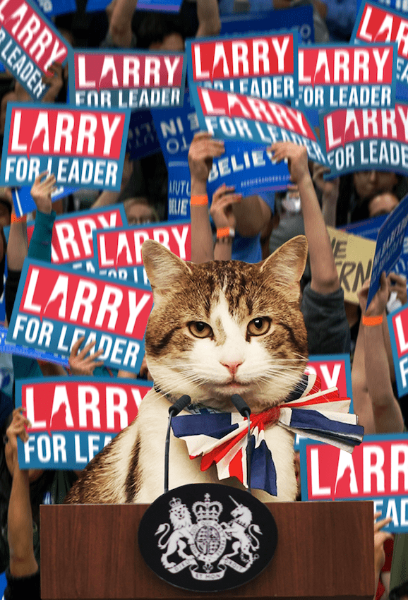 LARRY THE CAT FOR PRIME MINISTER - Don't Panic London | Don't Panic London
