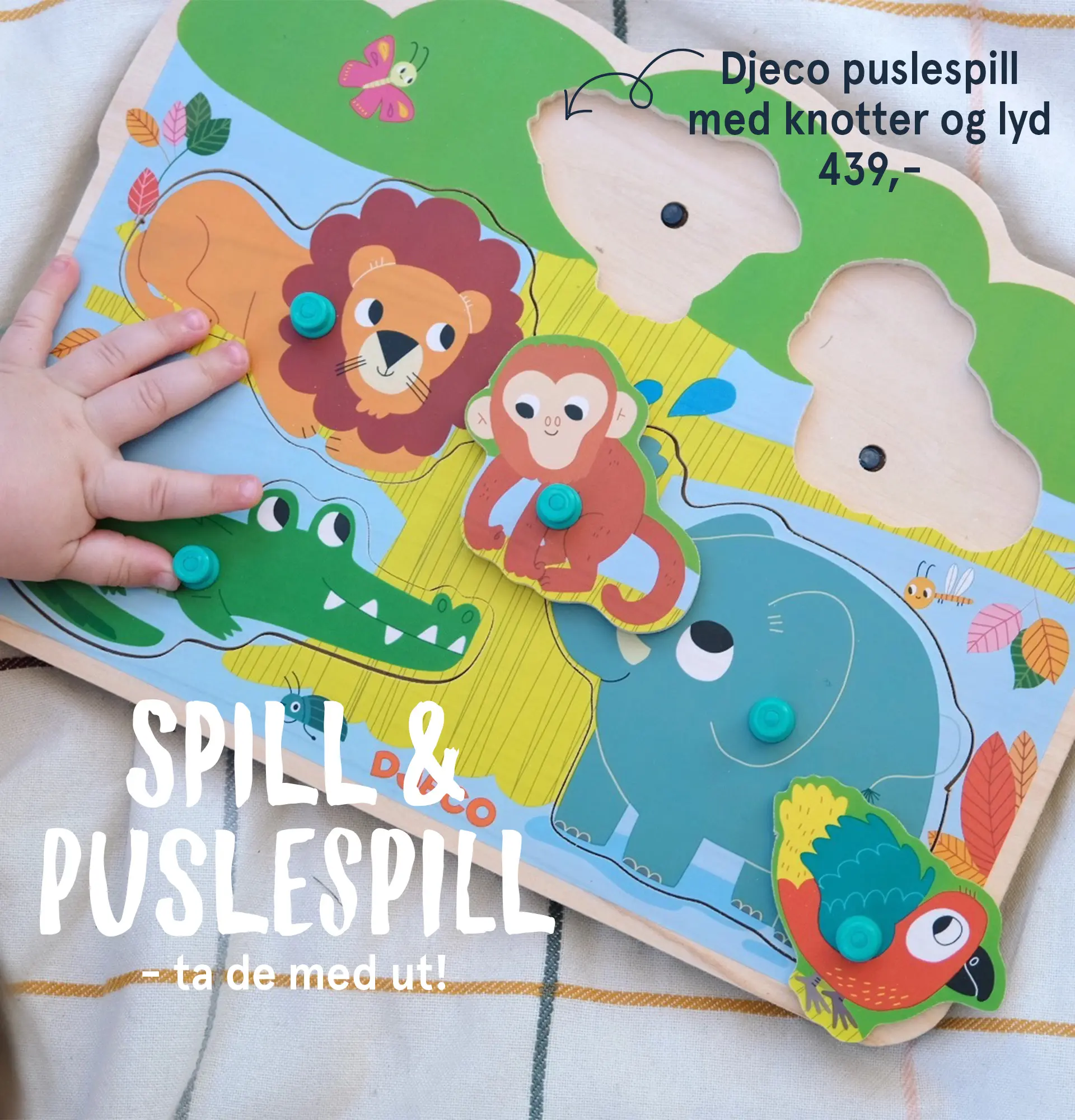 Sprell leker, baby og innredning