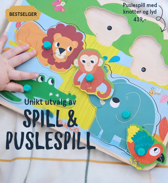 Sprell leker, baby og innredning