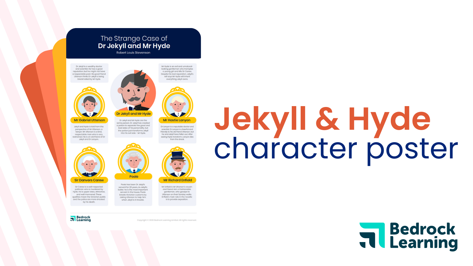 Jekyll & Hyde character poster | Bedrock Learning