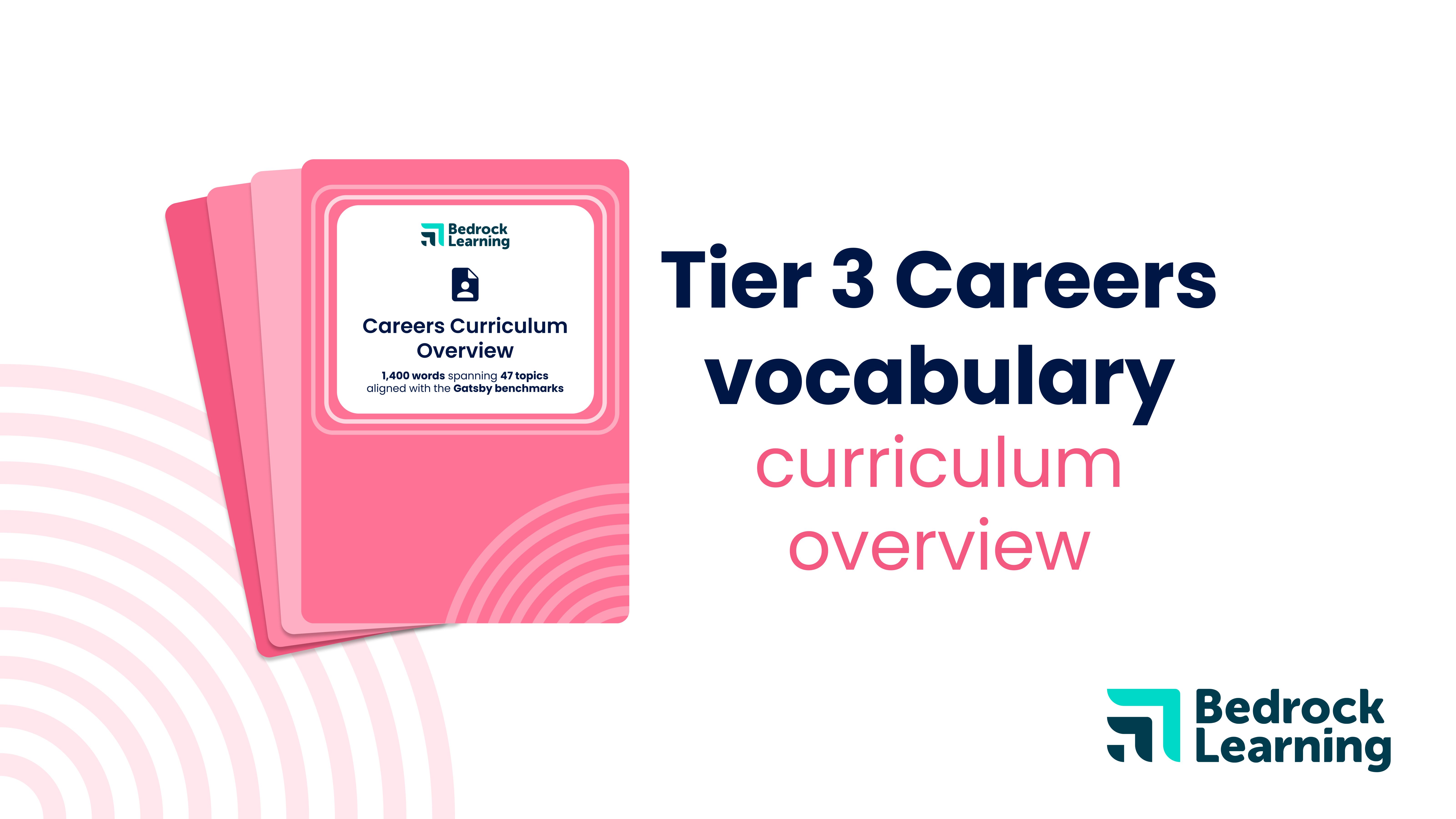 Tier 3 Careers Vocabulary Curriculum | Bedrock Learning