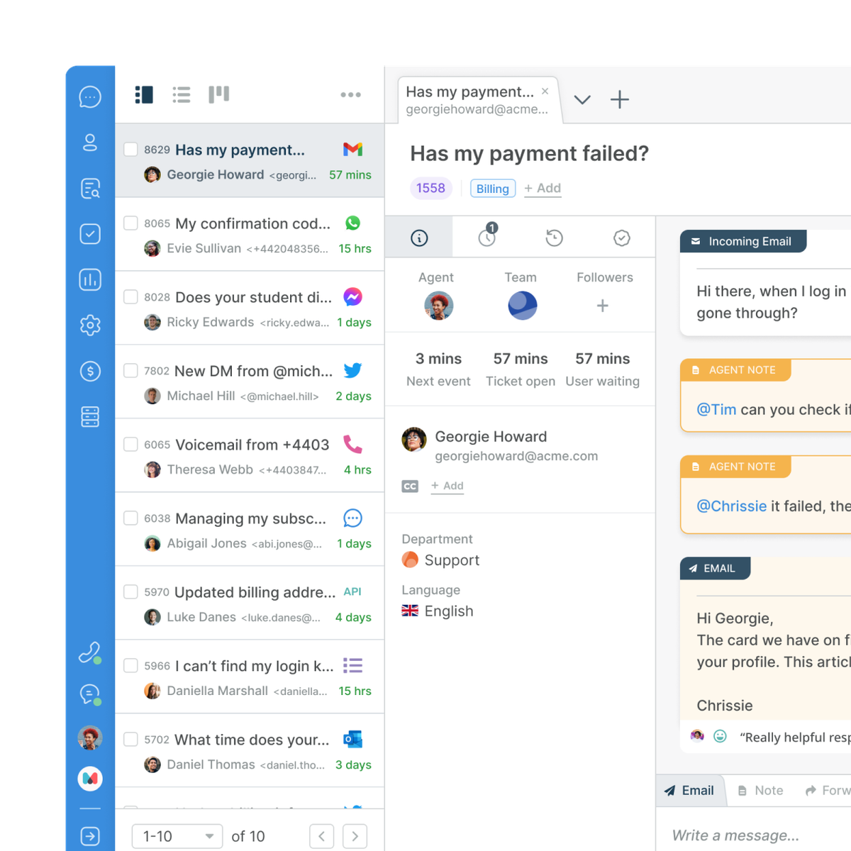 Easy to use help desk software for Agents | Deskpro