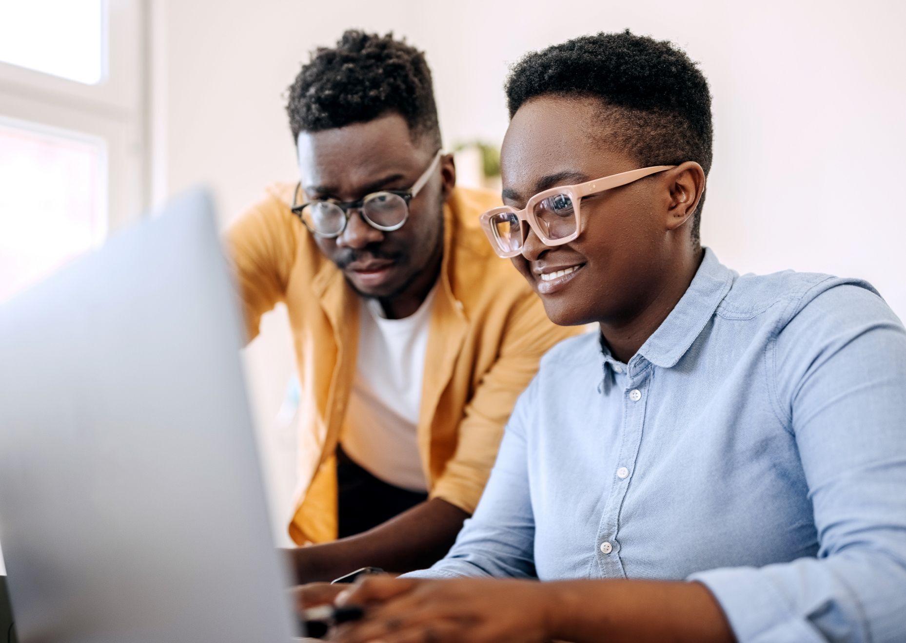 Classroom with teacher and some student