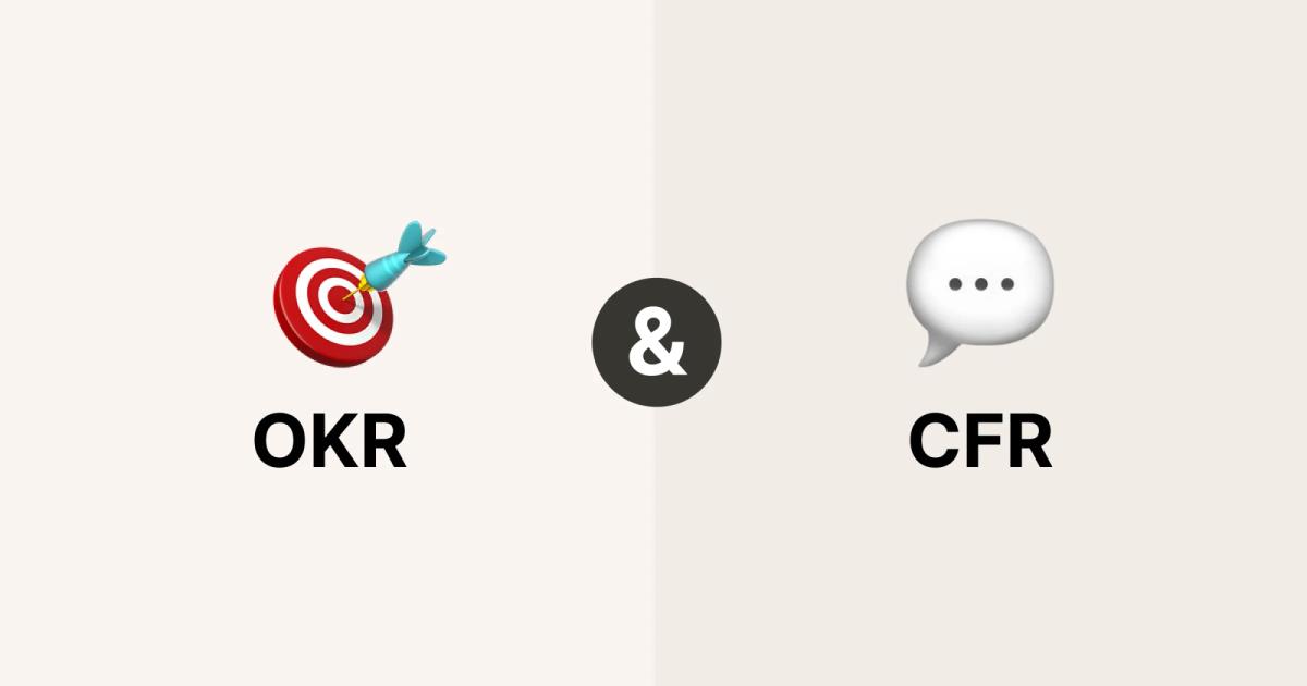 OKR und CFR: Ein Traumteam [+ Best Practices]