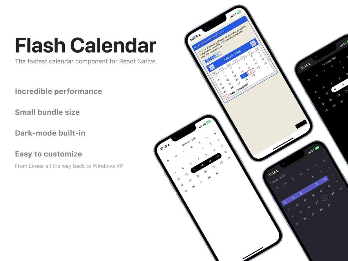 Build fast, flexible calendars with Flash Calendar