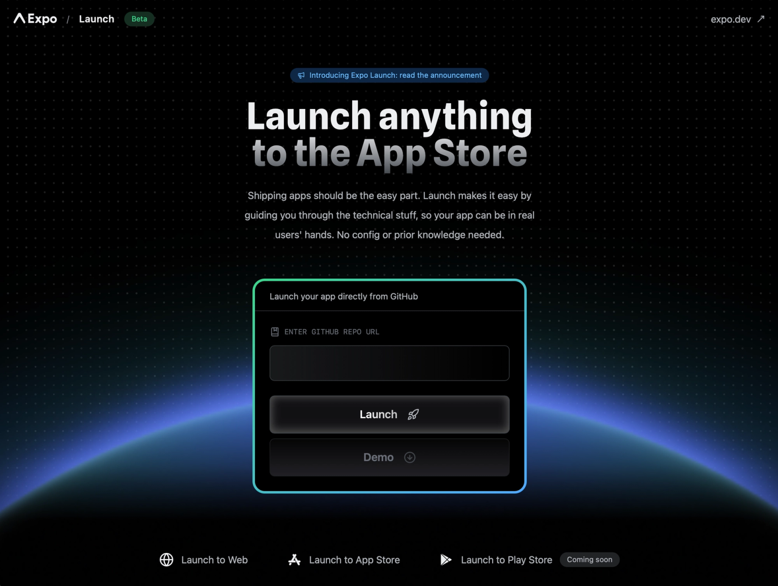 Introducing Expo Launch: a new way to get to the app store