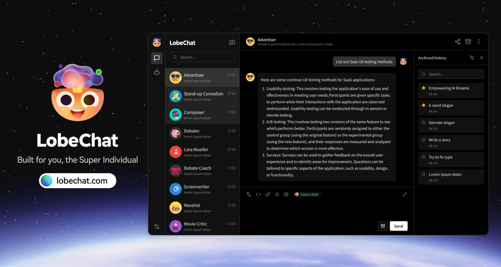 LobeChat - Modern AI Chat Framework with Multi-Provider Support - Next Idea LobeChat - Modern AI Chat Framework with Multi-Provider Support - Next Idea