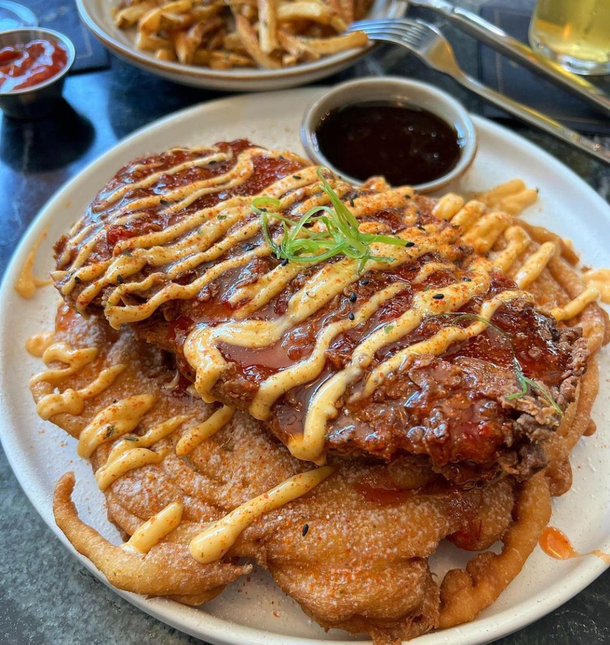 Chicken N' Funnel Cakes, Asian Street Food, & Peach Sundaes