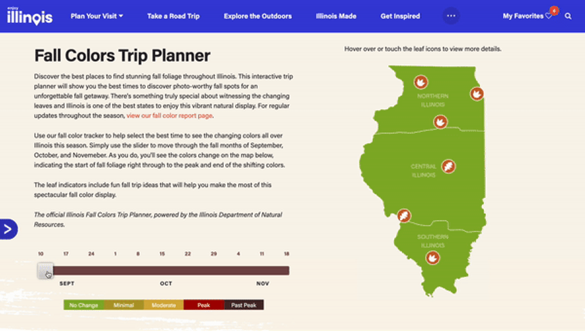 How to Track Fall Colors in Illinois - City Cast Chicago
