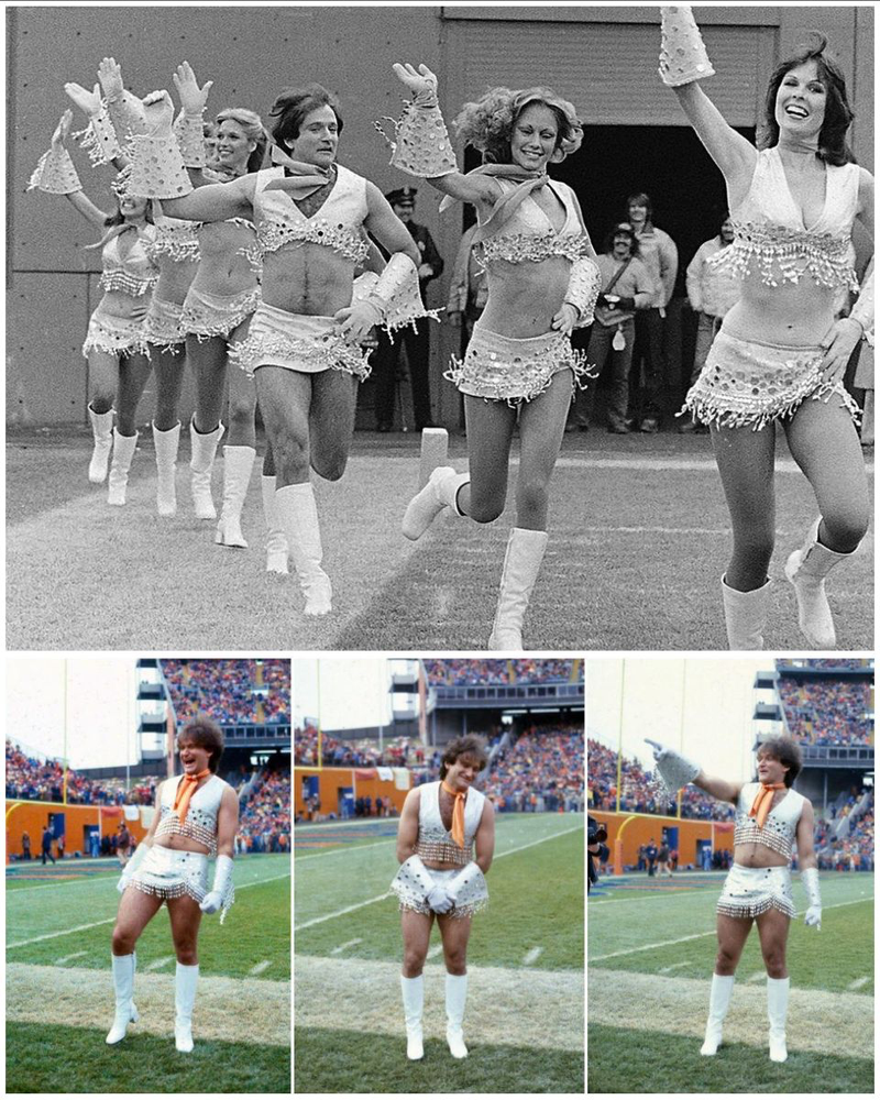 When Robin Williams Debuted as the First Male NFL Cheerleader - City ...