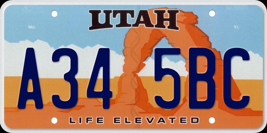 Utah License Plates - City Cast Salt Lake
