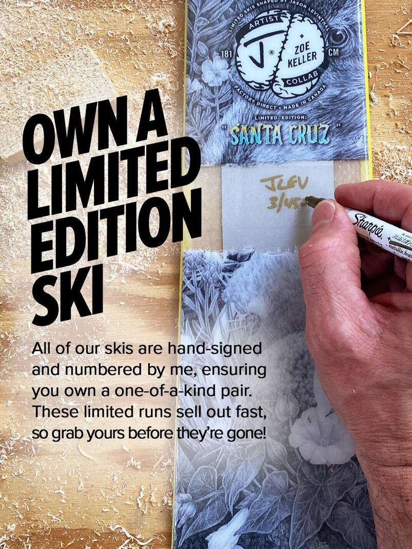 Hand Crafted Skis · J skis • Limited Edition skis designed by Jason ...