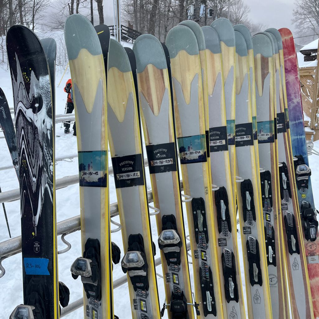 We totally re-designed the Hotshot ski – J skis