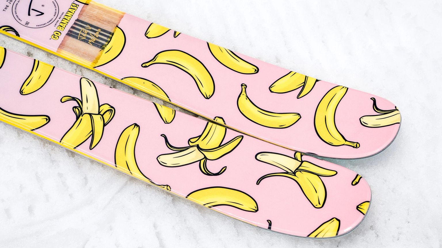 The Joyride "GO BANANAS" Limited Edition Ski · J skis • Limited Edition ...