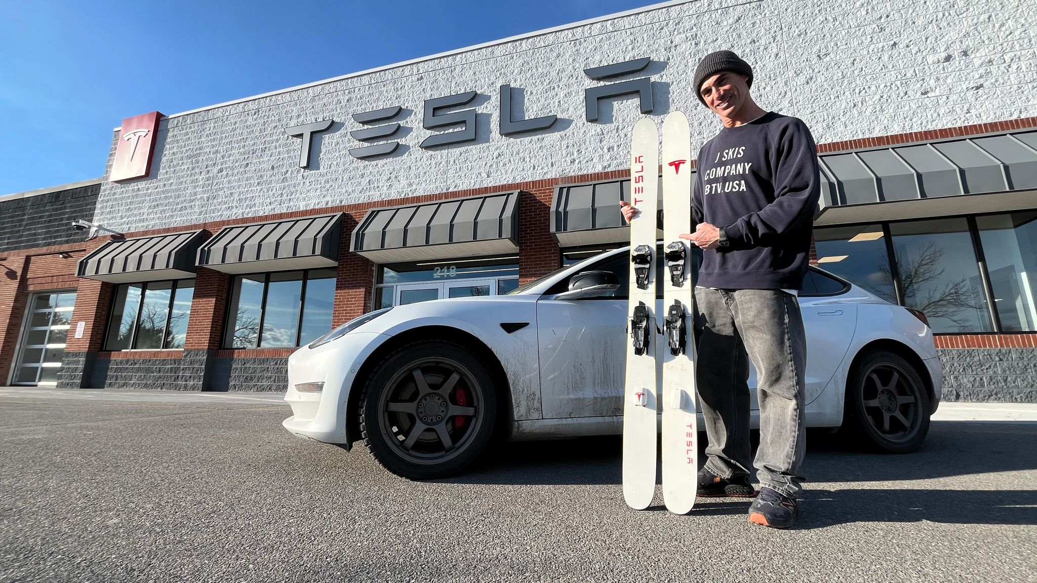 Tesla Powered Electric Ski · J skis • Limited Edition skis designed by ...