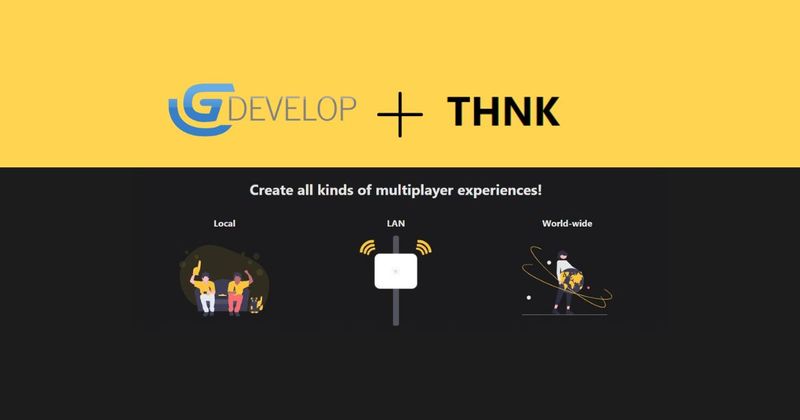 Make Multiplayer Games Easily with GDevelop and THNK | GDevelop