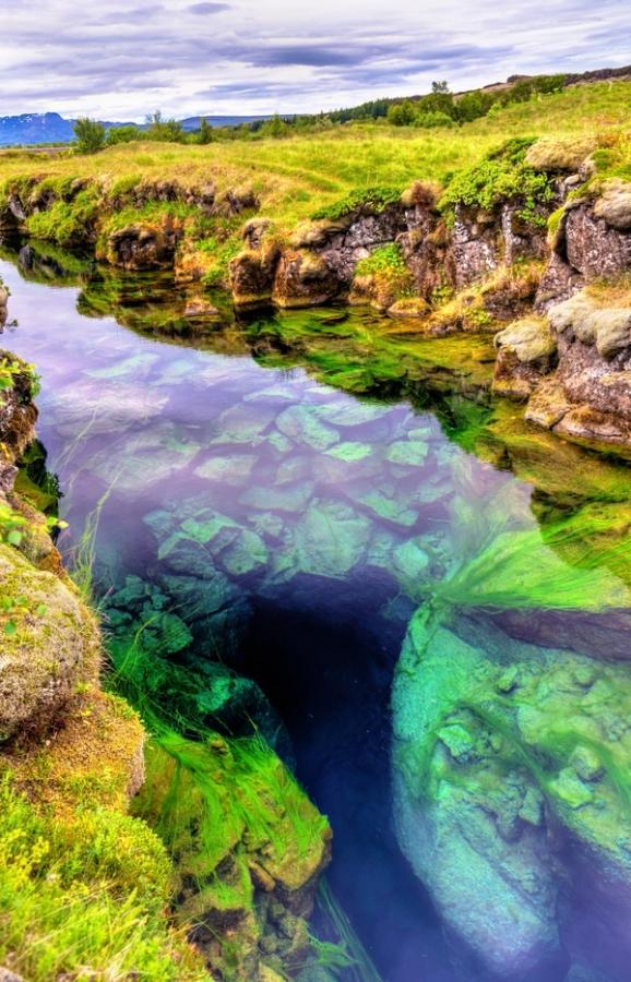 Swimming Between Two Continents in Iceland: Silfra Fissure