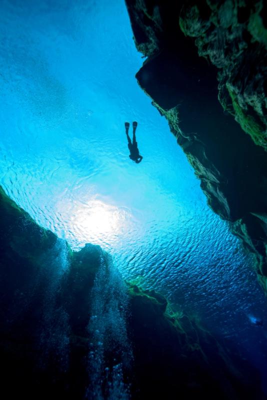 Swimming Between Two Continents in Iceland: Silfra Fissure