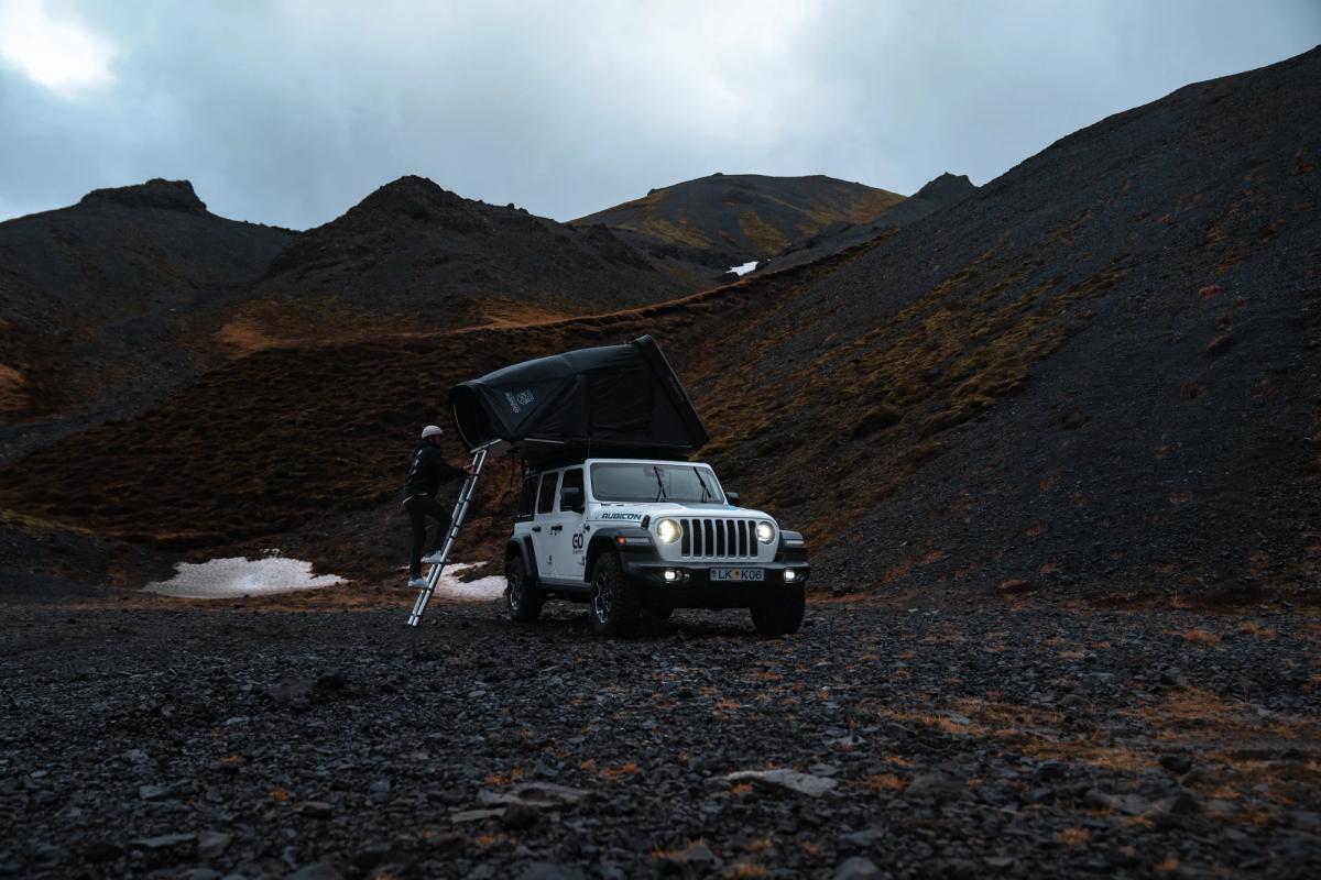 Go 4x4 Jeep Wrangler Camper | Sleeps 4 | Go Campers Iceland
