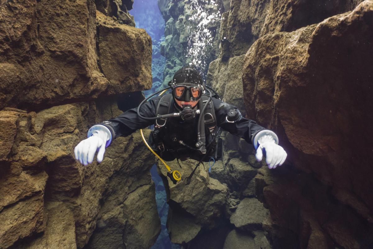 Swimming Between Two Continents in Iceland: Silfra Fissure