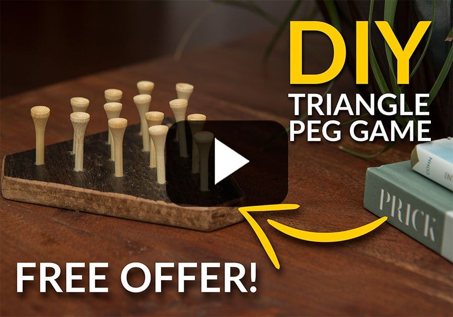 Make a DIY Peg Game from Floor Sample - Cali