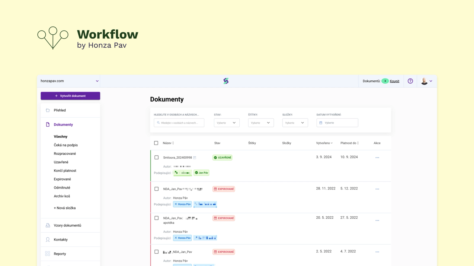 Signi – digitální podpis smluv snadno, rychle a bez papíru | Workflow