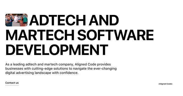Adtech & martech software development | Aligned Code