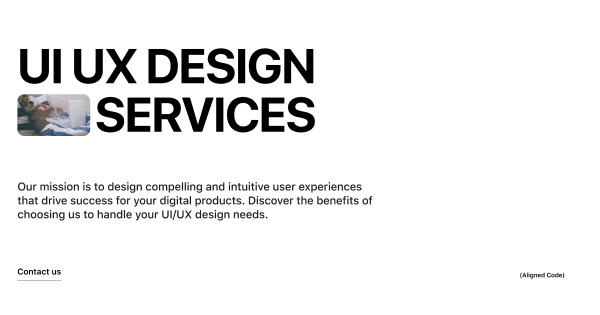 UX & UI design services | Aligned Code UX & UI design services | Aligned Code