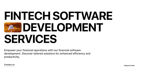 Fintech software development | Aligned Code