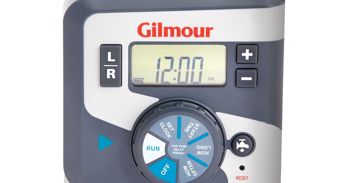 Gilmour Electronic Dual Outlet Watering Timer | Sunday Lawn Care