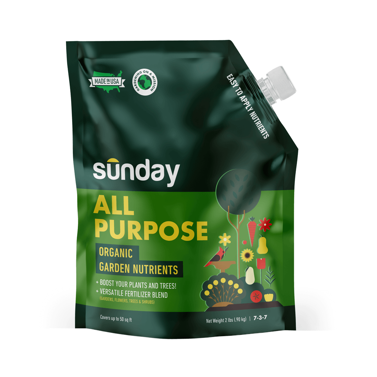 All-Purpose Organic Garden Fertilizer | Sunday Lawn Care