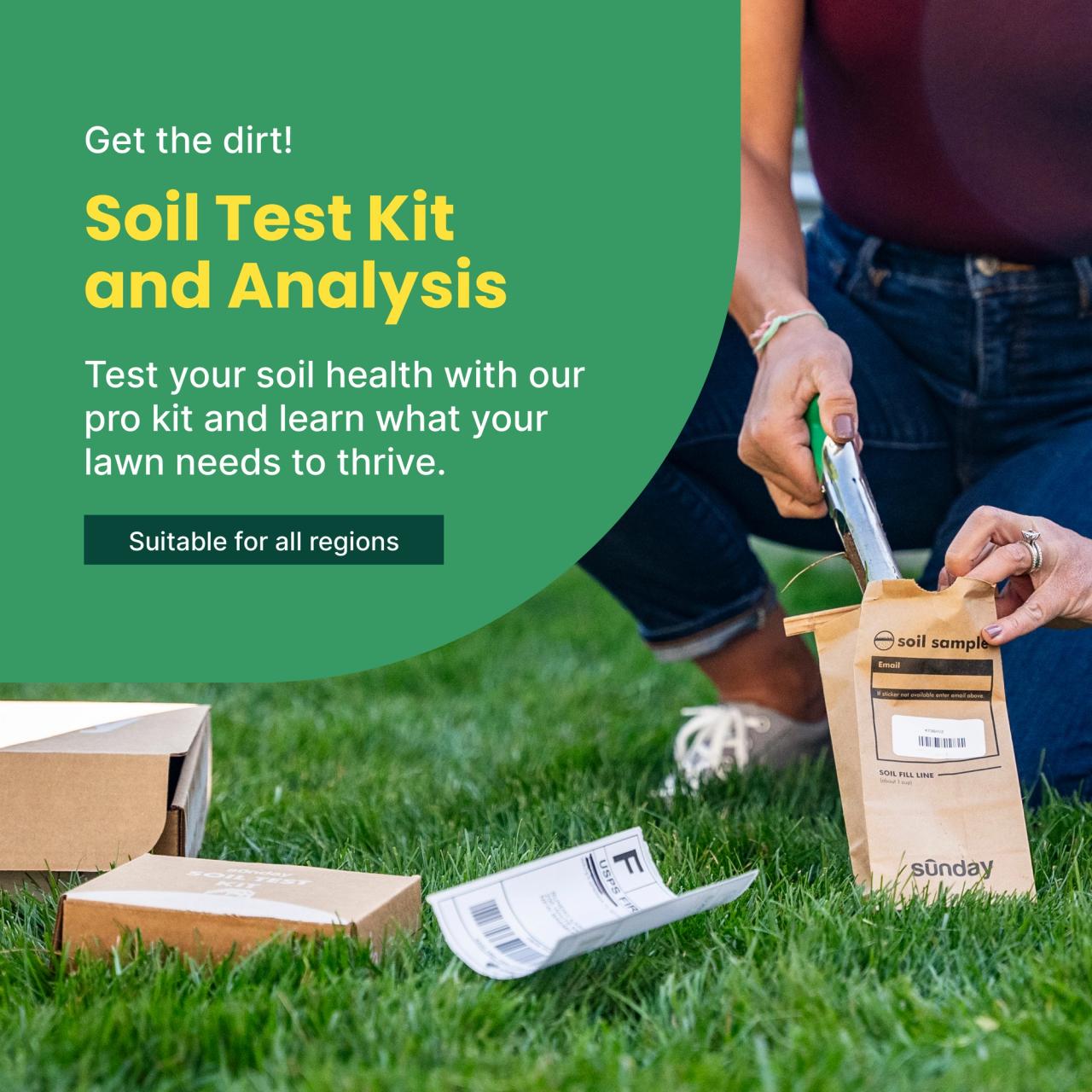 Sunday Soil Test Kit & Analysis | Sunday Lawn Care