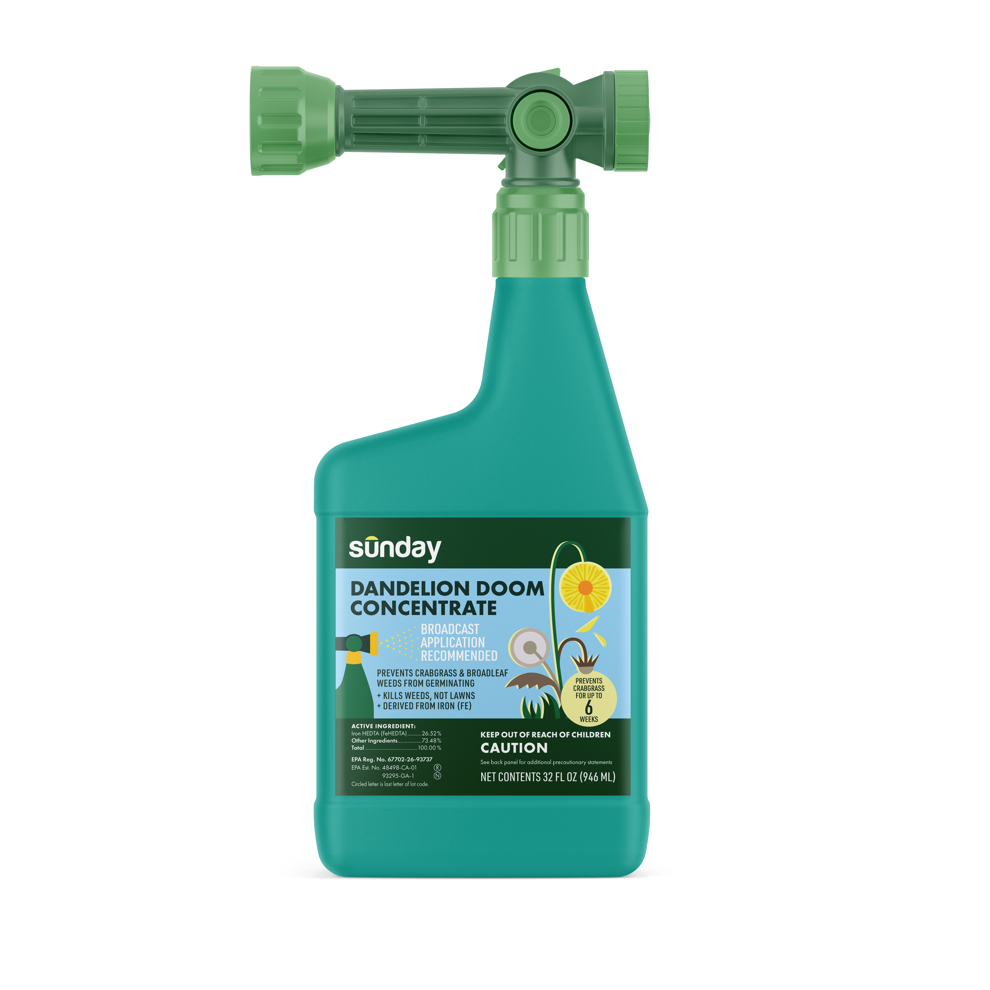 Dandelion Doom Concentrate Instructions | Sunday Lawn Care