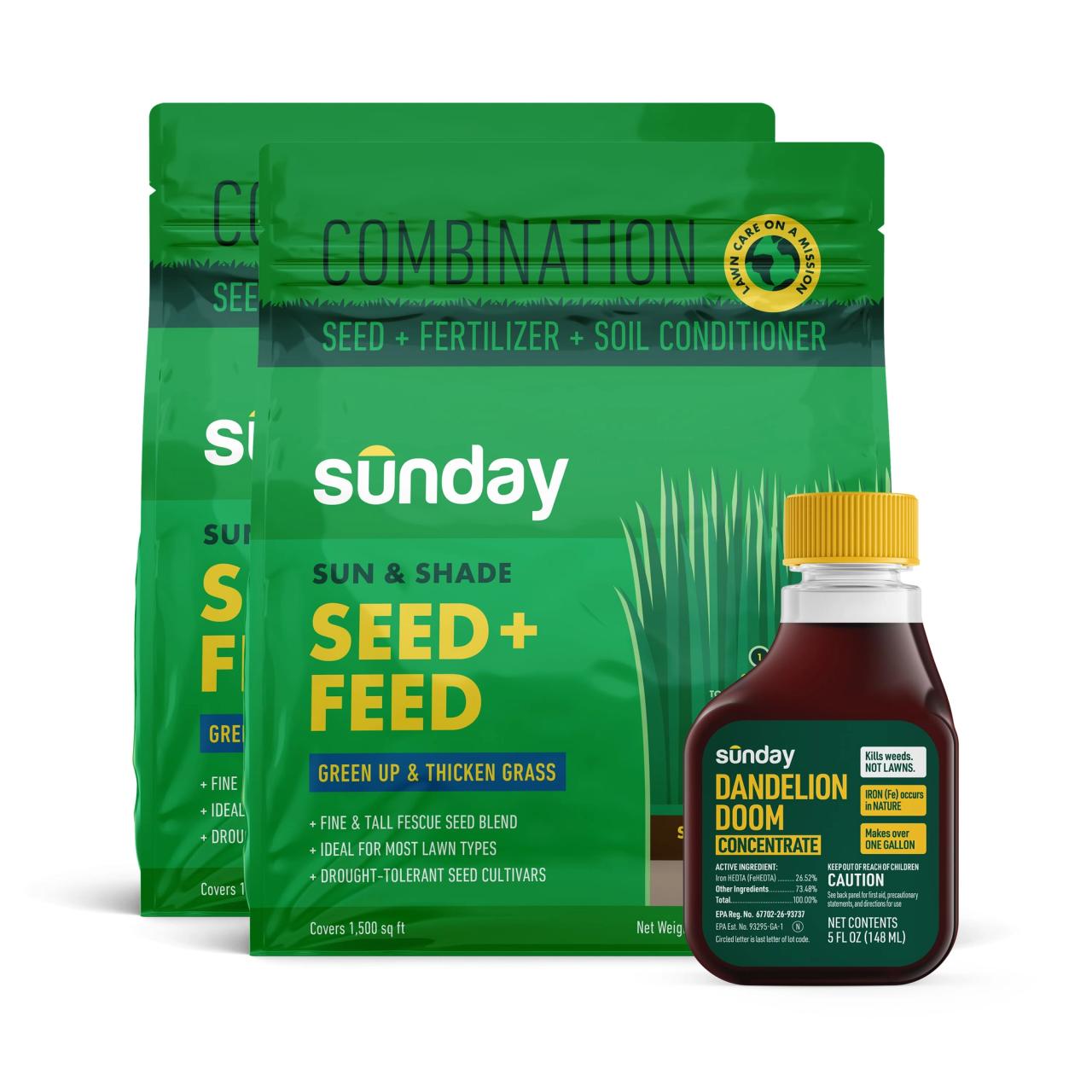 Weed, Seed & Feed Your Lawn Kit | Sunday Lawn Care