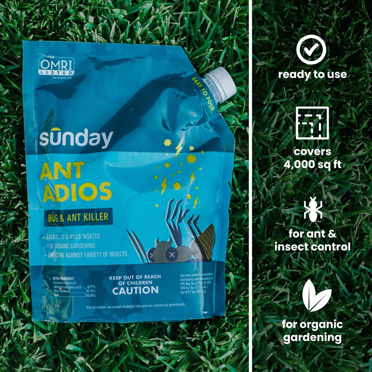 Mosquito Deleto & Ant Adios Mixed Pack | Sunday Lawn Care
