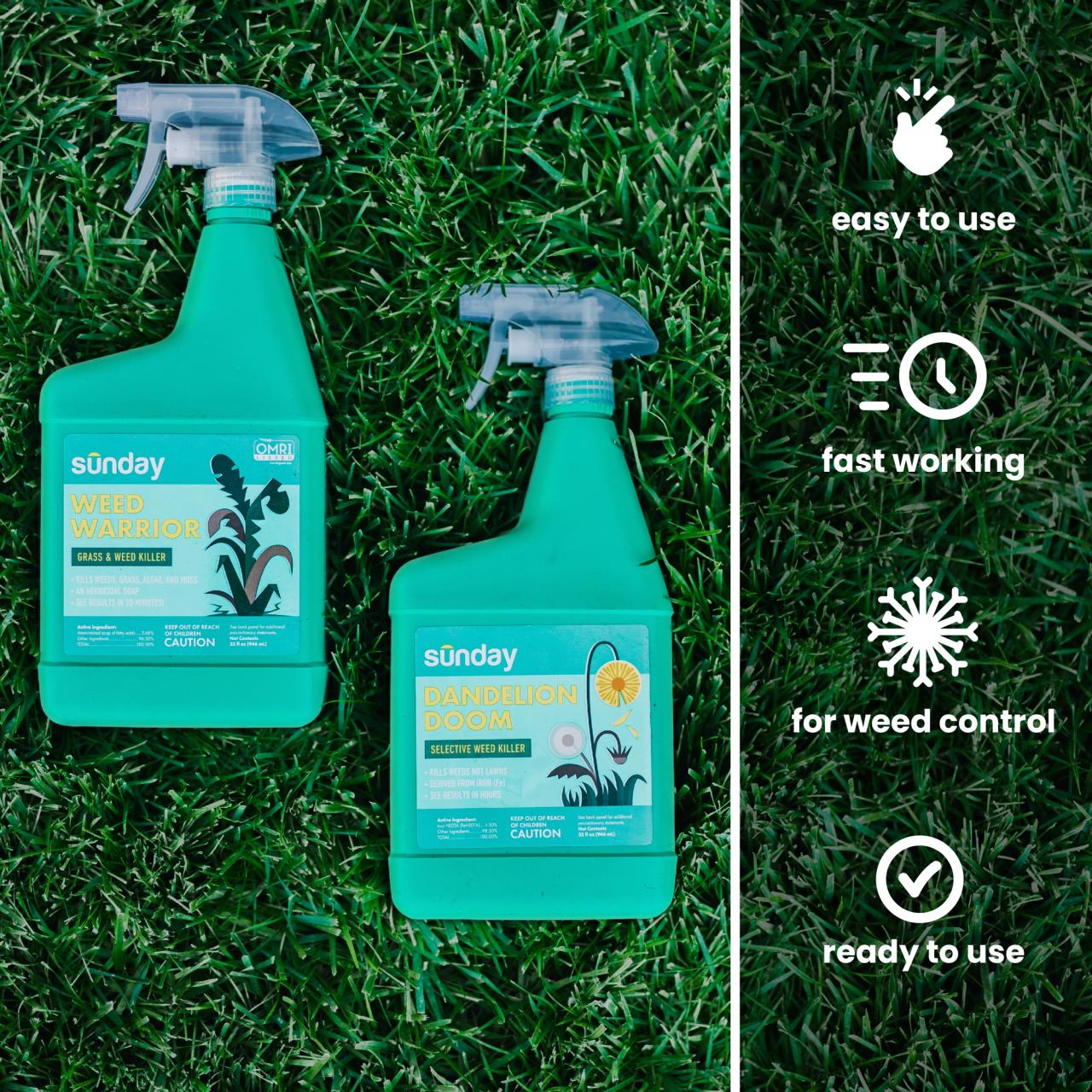 Weed Control Mixed Pack for Lawn and Garden | Sunday Lawn Care