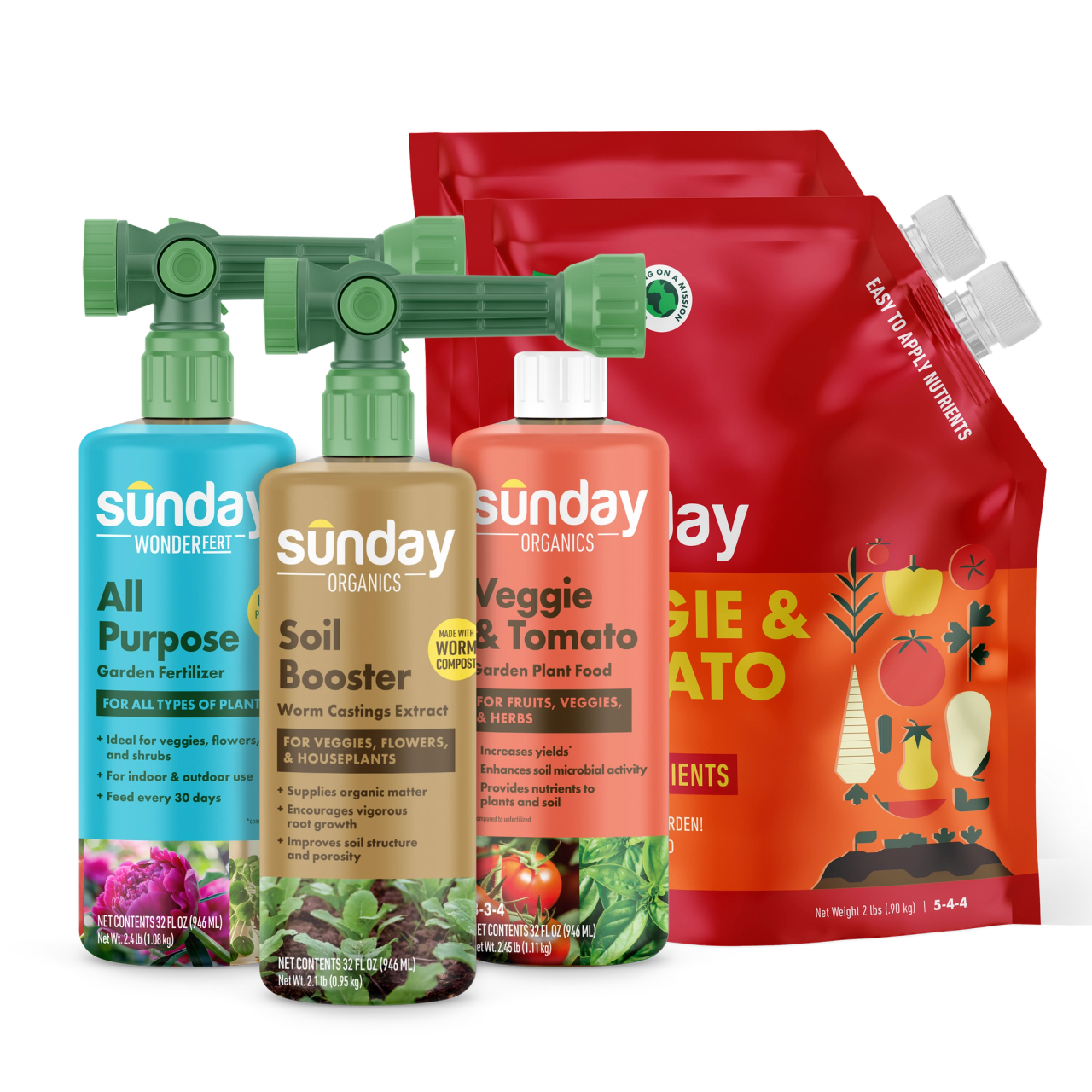 Complete Vegetable Fertilizer Kit | Sunday Lawn Care