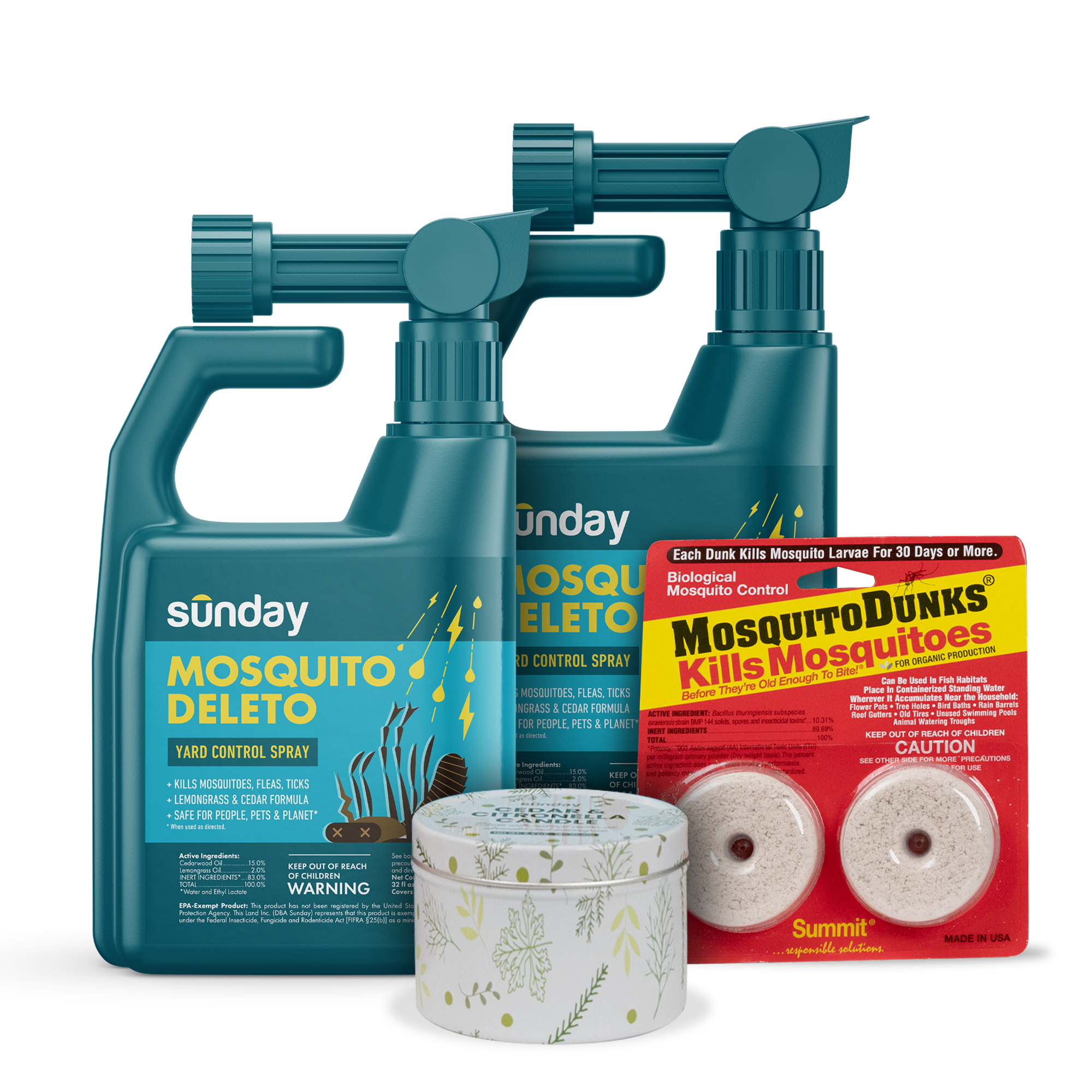 Mosquito Deleto & Nix Ticks Mixed Pack | Sunday Lawn Care