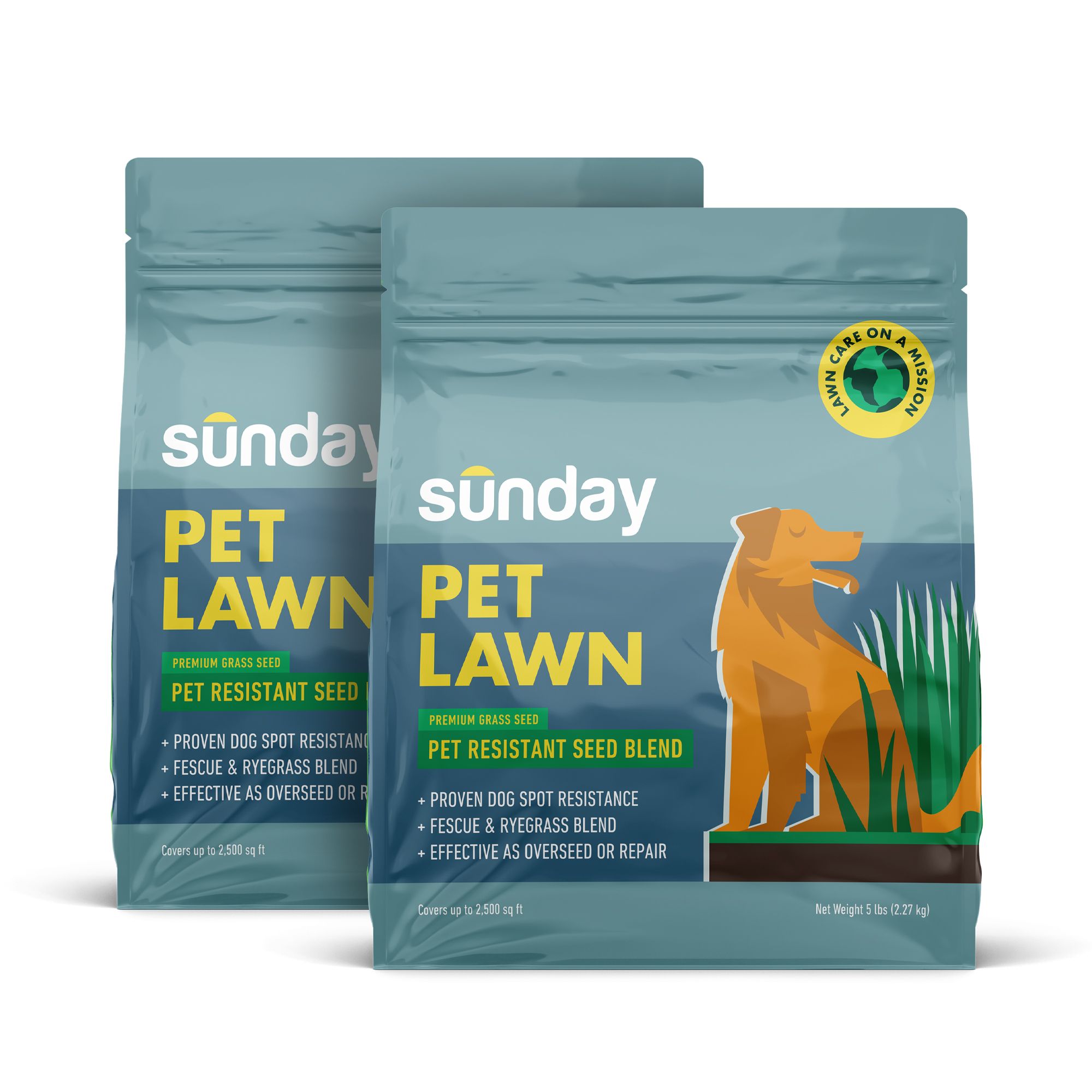 Pet Lawn Grass Seed (2-pack) | Sunday Lawn Care