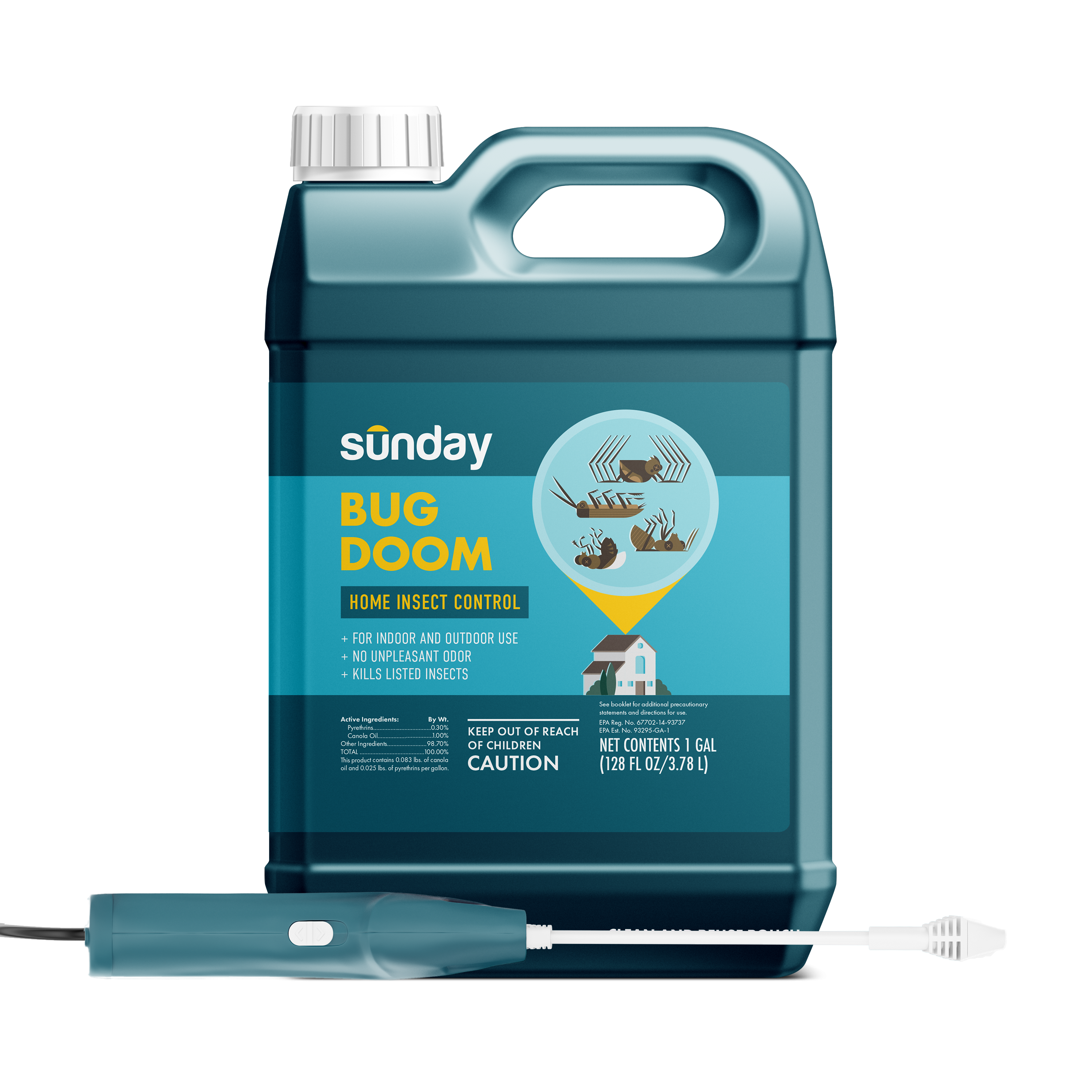 Bug Doom Indoor Insect Control Spray, 32 oz | Sunday Lawn Care