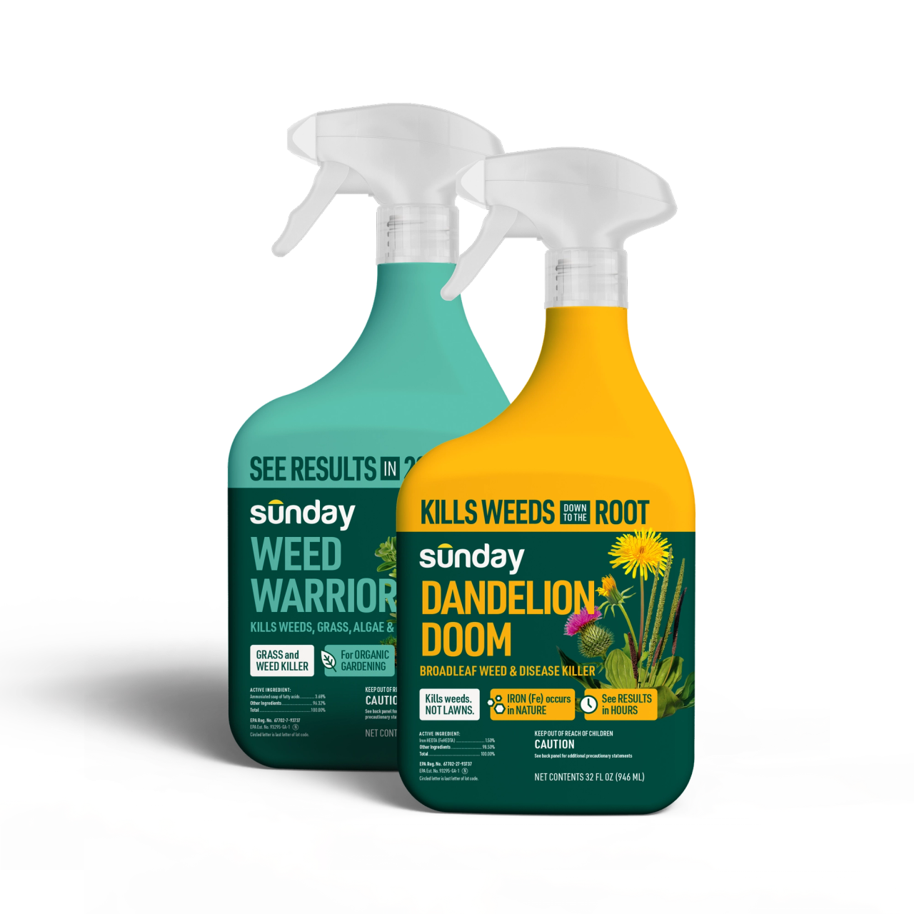 Weed Control Mixed Pack for Lawn and Garden | Sunday Lawn Care